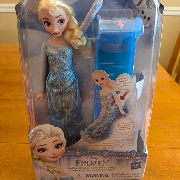 Hasbro | Toys | Frozen Sledding Elsa Doll And Sled Nwot | Poshmark